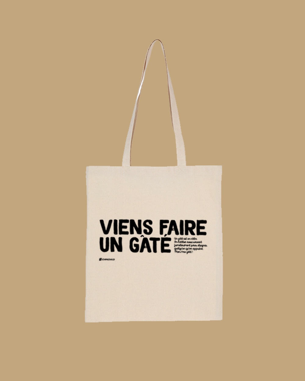 Tote-Bag 100% Coton Bio Viens Faire Un Gaté - Je viens du sud